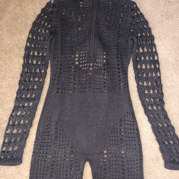 LUXE TO KILL | Pants & Jumpsuits | Luxe To Kill Grey Crochet Rave One ...